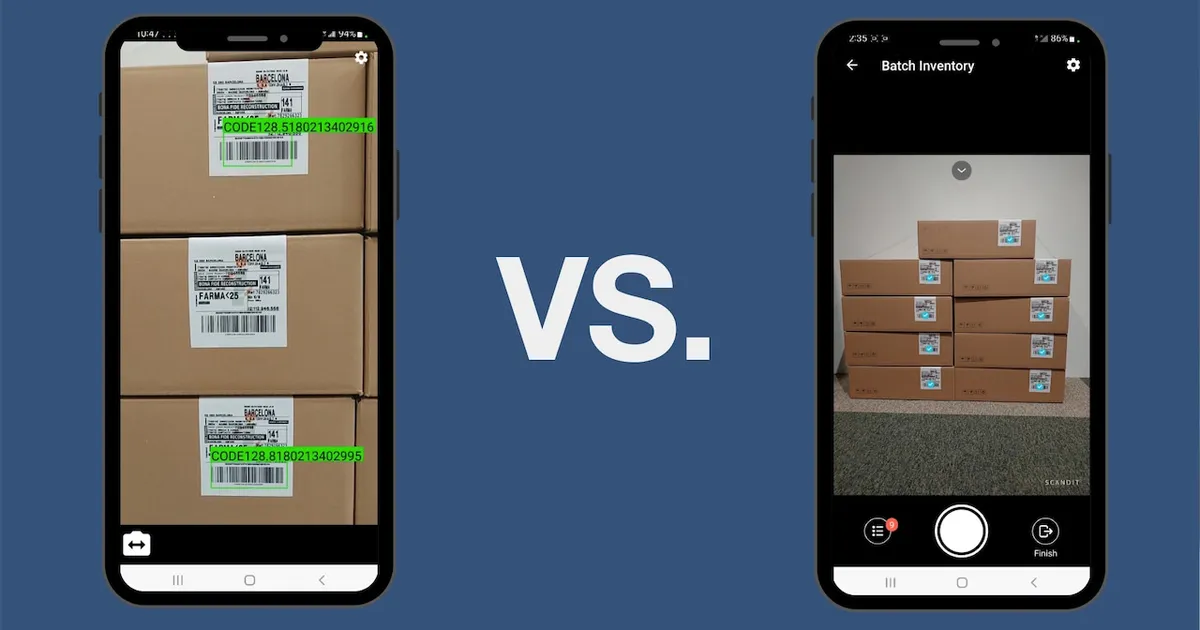 ML Kit Barcode Scanner vs. Scandit